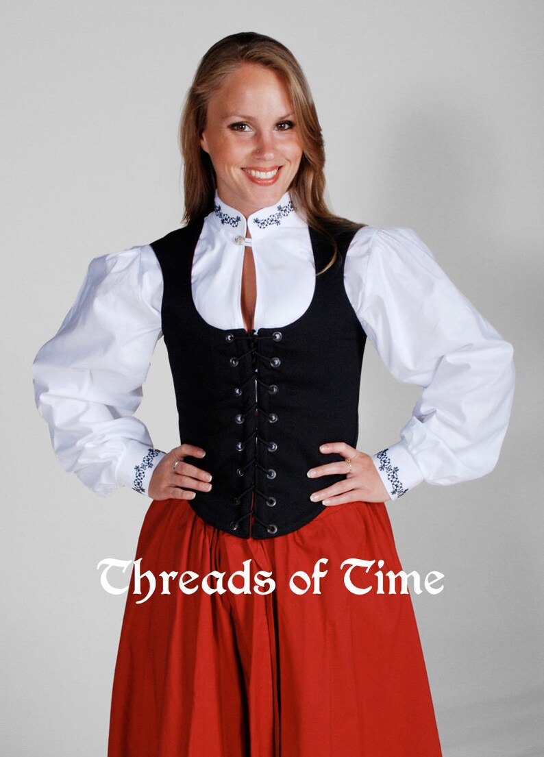 Renaissance Blackwork Tudor Rose Shirt | Etsy