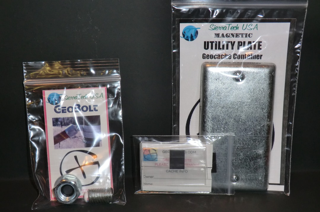 Geocache Containers Nano Bolt / Utility Electrical Plate Cache ...