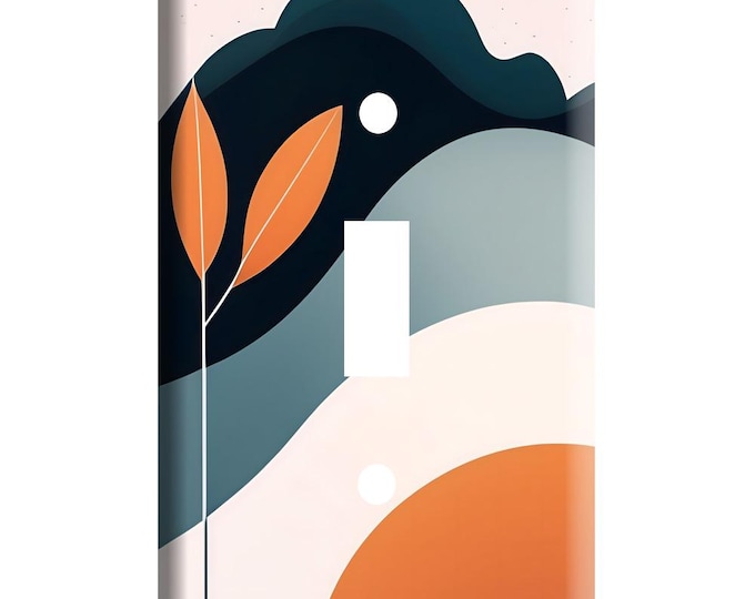 Mid Century Switchplate Mid Century Modern Light Switch Cover Wall ...