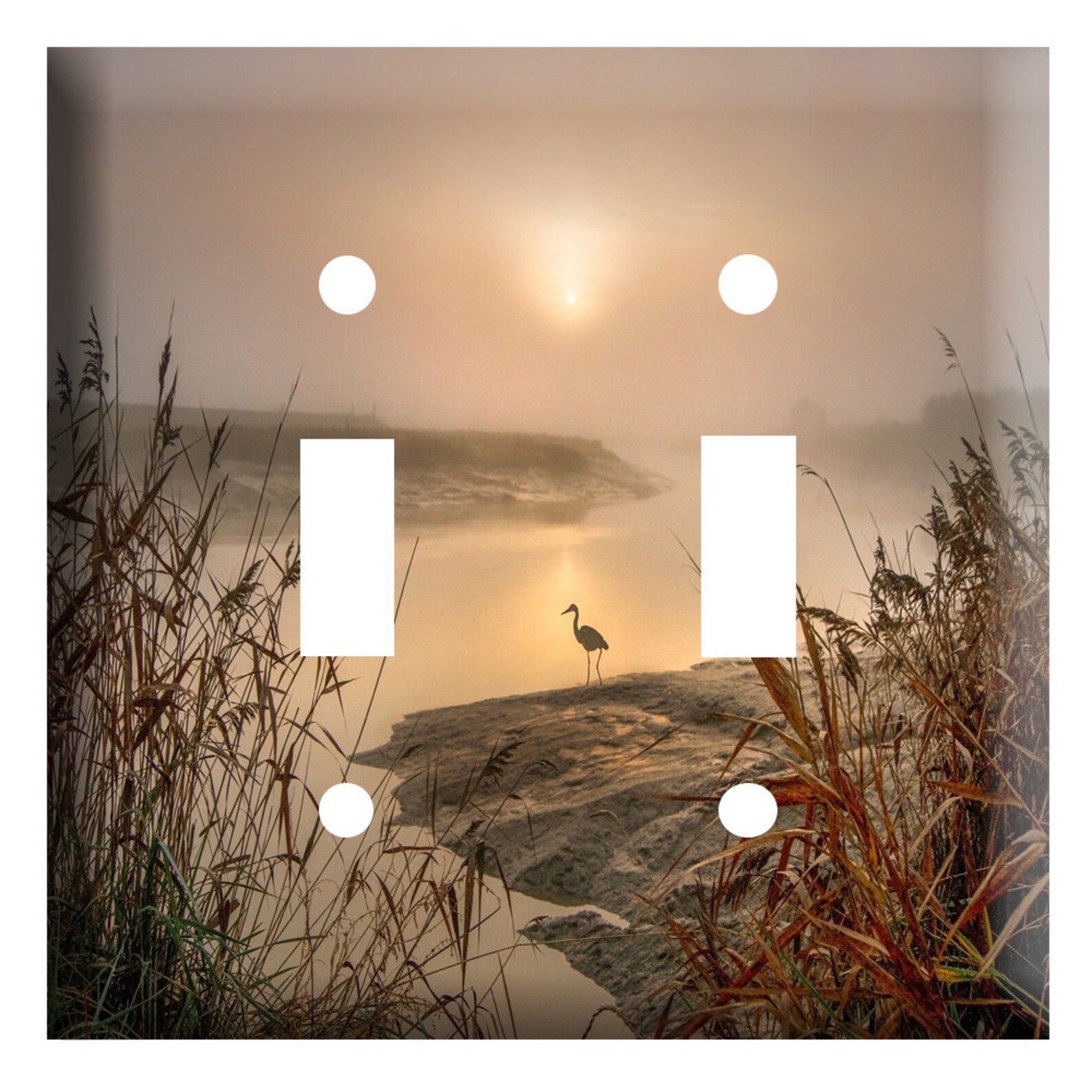 Bird on River Bank, Light Switch Cover Plate, Single Toggle or Dimmer ...