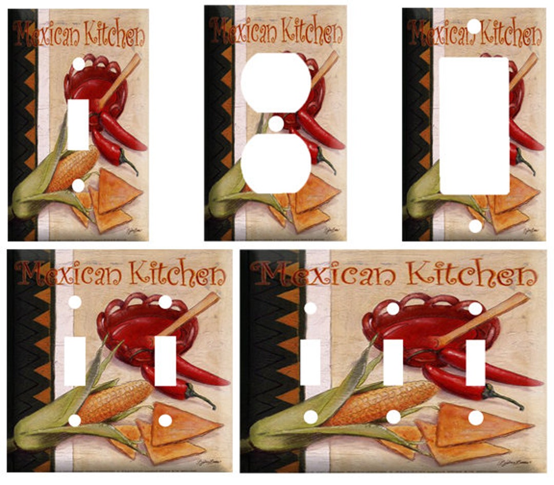 Mexican Kitchen Design, Light Switch Cover Plate, Single Toggle or ...
