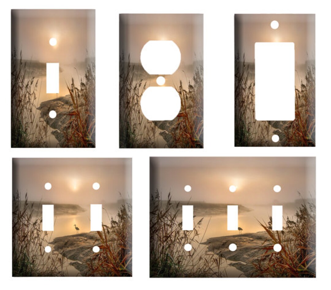 Bird on River Bank, Light Switch Cover Plate, Single Toggle or Dimmer ...