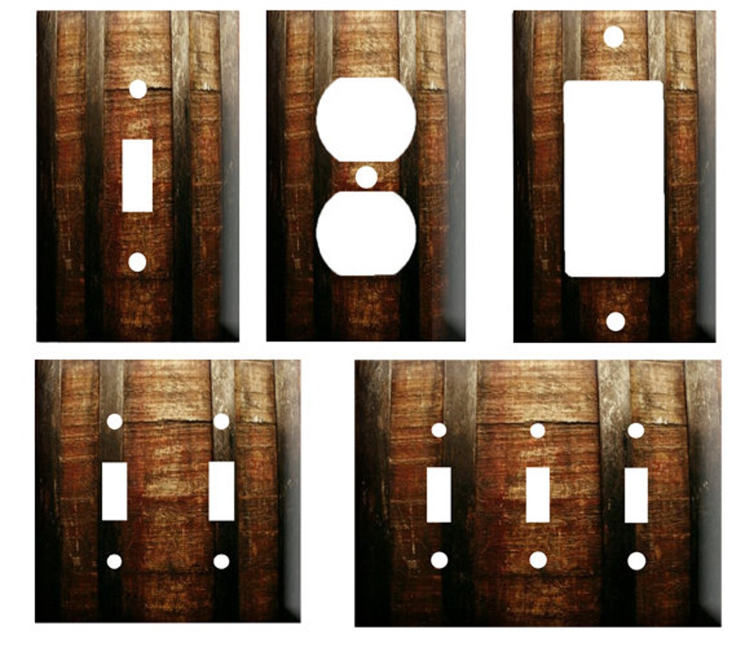 Rustic Liquor Barrel 2 Design, Decorative Plastic Light Switch Cover ...