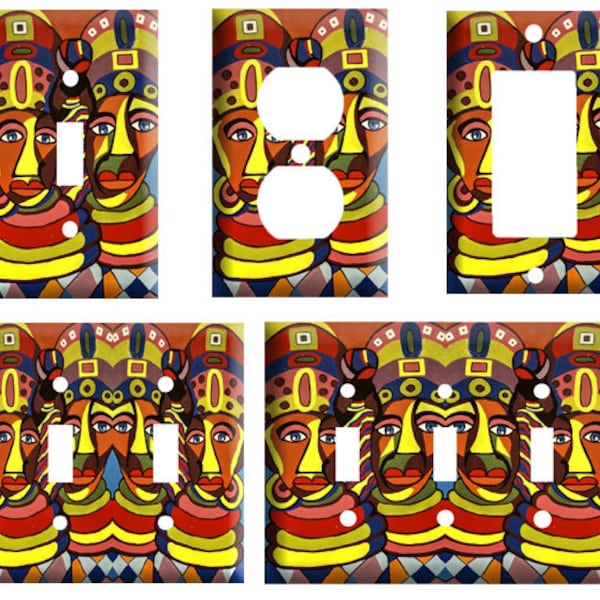 African Light Switch Cover - Etsy