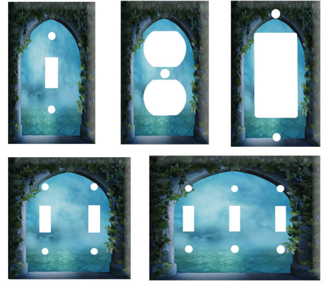 Fantasy Stone Window, Light Switch Cover Plate, Single Toggle or Dimmer ...