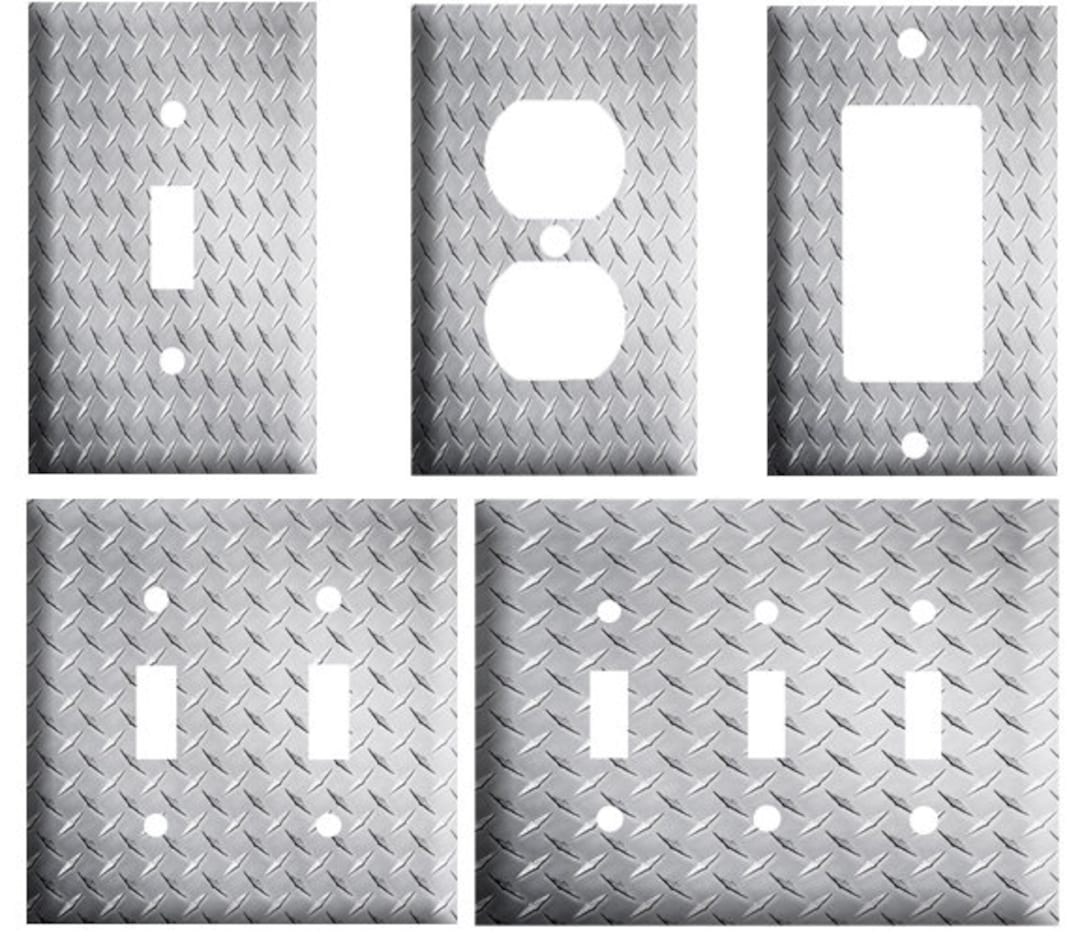 Diamond Plate Design(not Actual Diamond Plate), Light Switch Cover ...