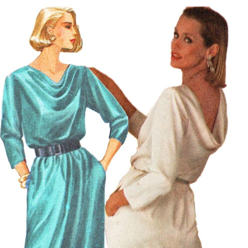 Draped Dress Pattern - Etsy
