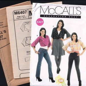 Short Jacket Pattern With Variations, Easy Mccalls M6407, Size 14 16 18 20 UNCUT - Etsy