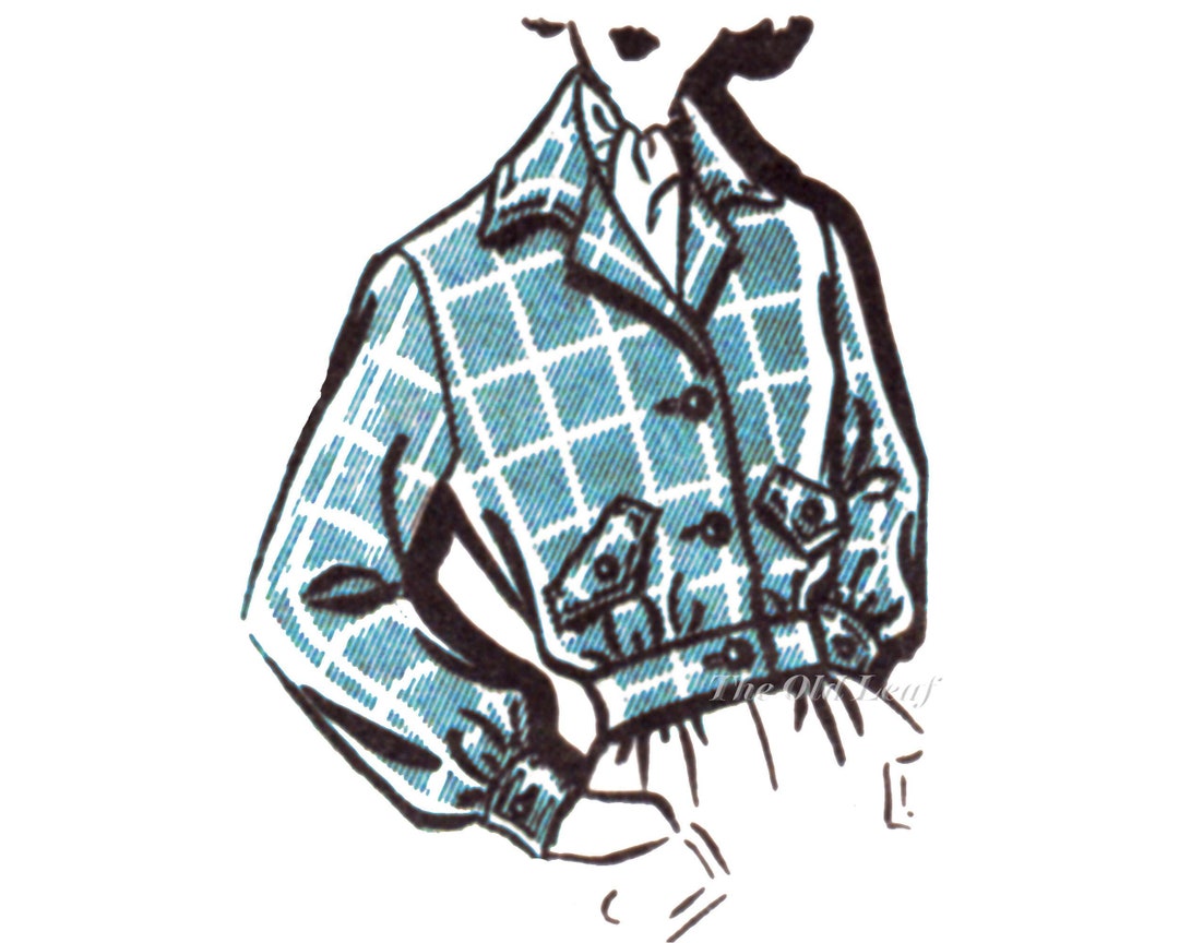 Vintage Womens Lumber Jacket Pattern - Unprinted Mail Order Sewing ...