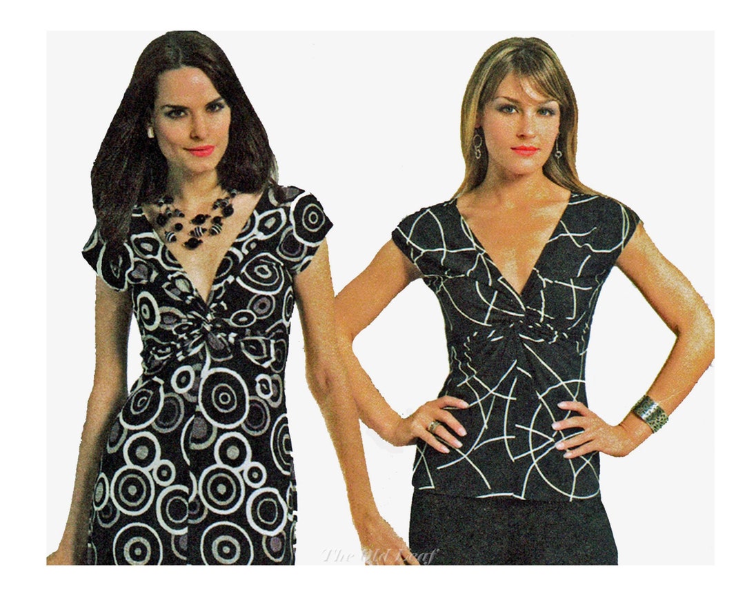 Twist Top Pattern, Twist Dress Pattern and Pants Pattern for Stretch ...