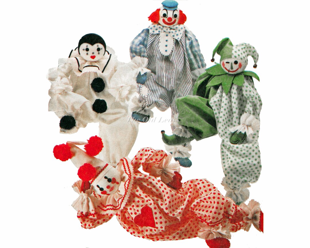 Decorative Clown Doll Pattern, 1980s Simplicity 5259 UNCUT - Etsy