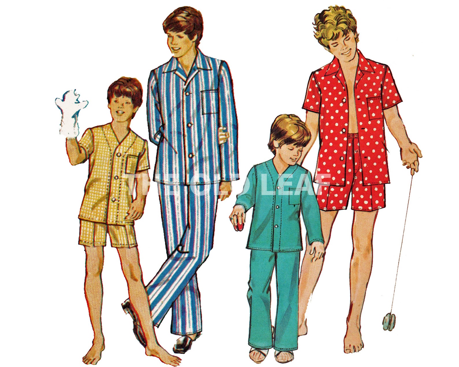 Vintage Pajama Pattern for Boys, Simplicity 6427, UNCUT - Etsy