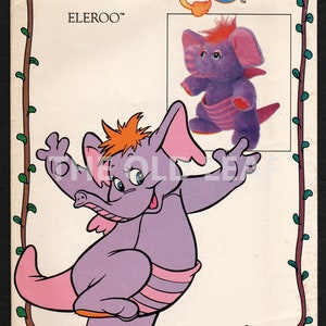 Wuzzles Sewing Pattern for Eleroo Stuffed Animal Elephant - Etsy
