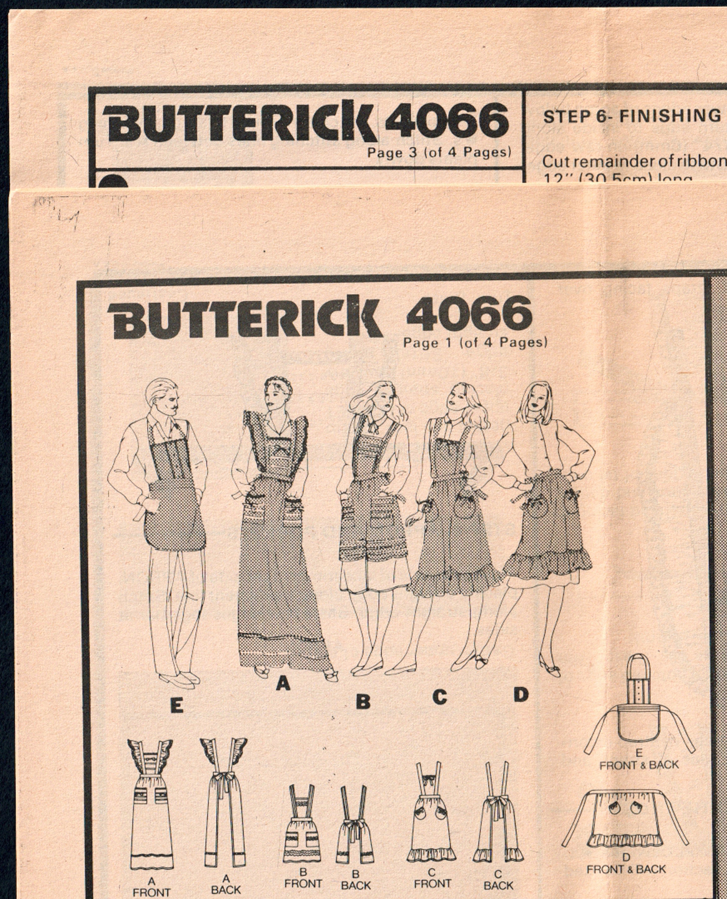 Apron Sewing Pattern - Mens Tuxedo Style, Mrs Claus Frilly Apron ...