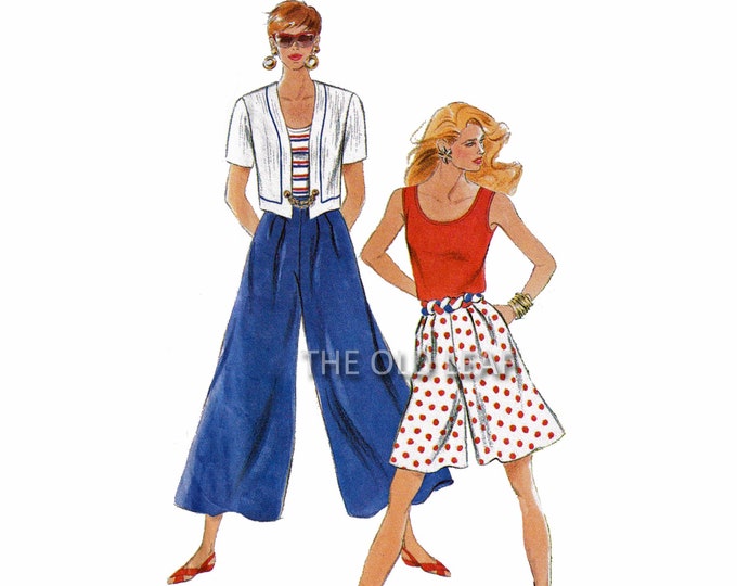 Sewing Pattern - Culottes, Shorts, Top & Jacket, Simplicity 7851, UNCUT ...
