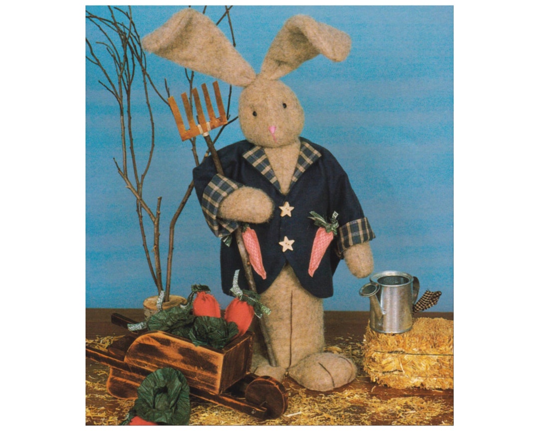 18" Standing Bunny Doll Craft Pattern - Fabricraft 369 Mr Potter ...