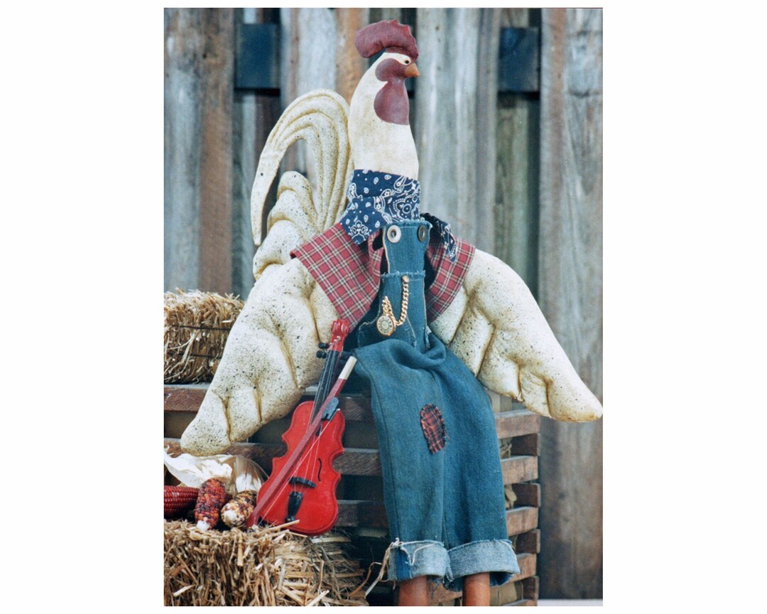 Stuffed Rooster Sewing Pattern, Fruitfull Hands FH-42, UNCUT - Etsy