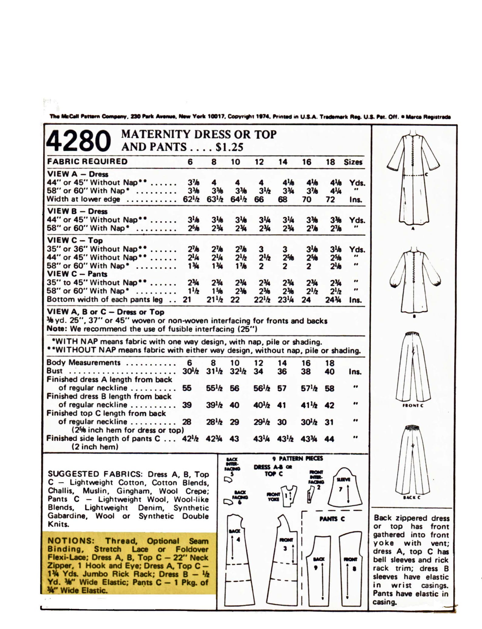 Vintage 70s Pattern for Modest Maternity Dress, Maxi, Tunic Top & Pants ...