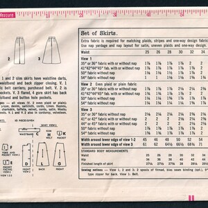 1950s Skirt Pattern, Straight Slim Skirt or Flared Gored Skirt ...