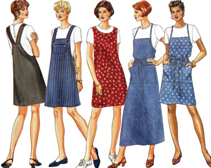 Sewing Pattern for A Line Jumper & Fitted Top, Easy Butterick 3879 ...