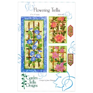 Garden Trellis Designs Quilt Pattern WH-407, Flowering Trellis Wall ...