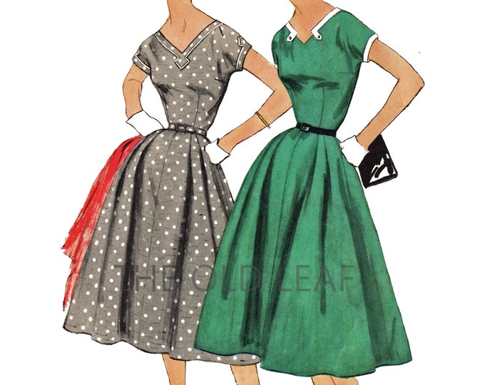 Sewing Pattern for 50s Swing Dress, Simplicity 1135 - Etsy
