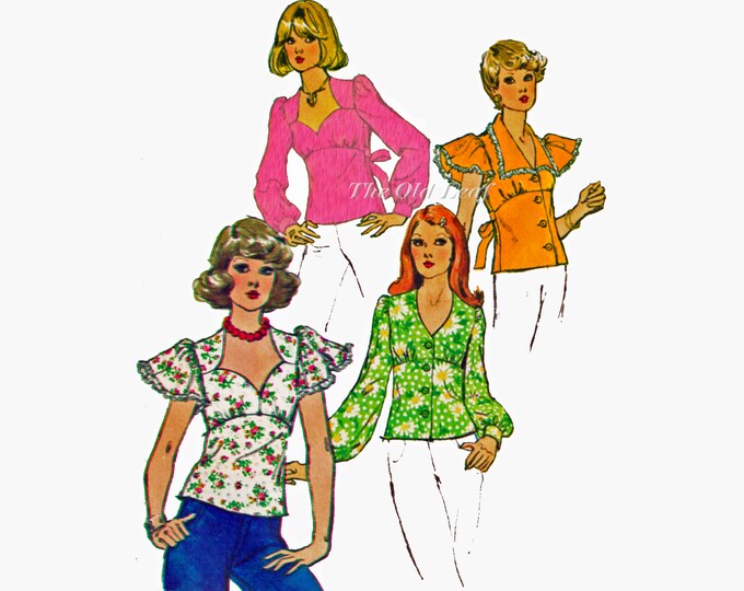 70s Top Pattern, High Waisted With Neckline & Sleeve Options ...