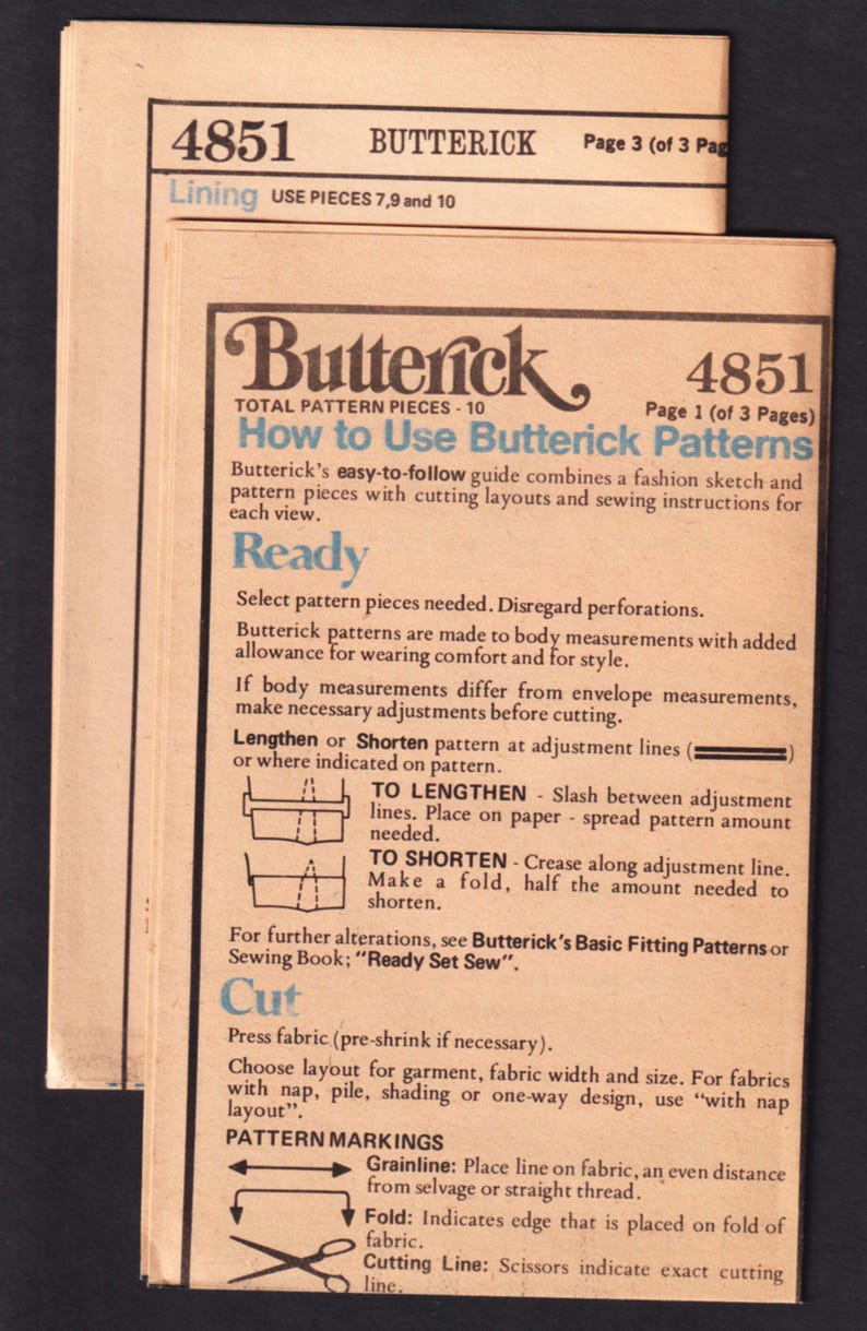 70s Boyleg Bikini & Swimsuit Sewing Pattern, Size 10 Bust 32.5 ...