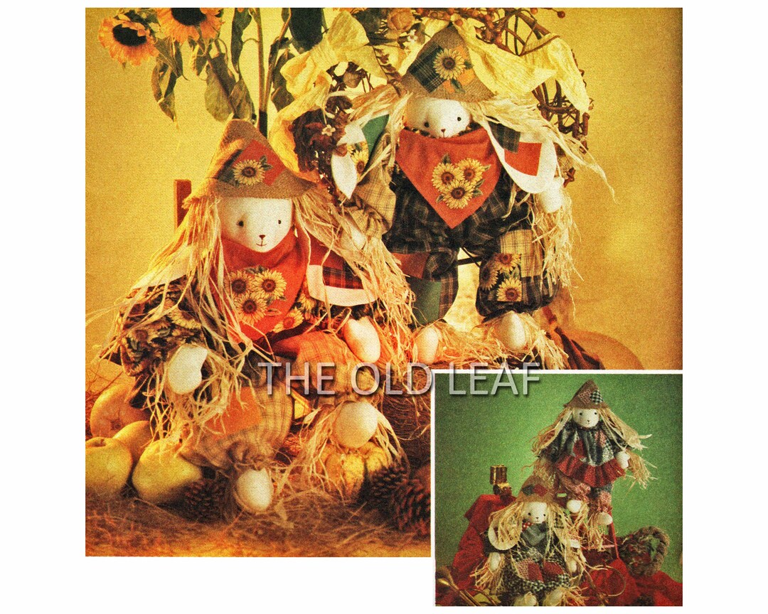 Scarecrow Bunny Doll Sewing Pattern by Faith Van Zanten, Simplicity ...