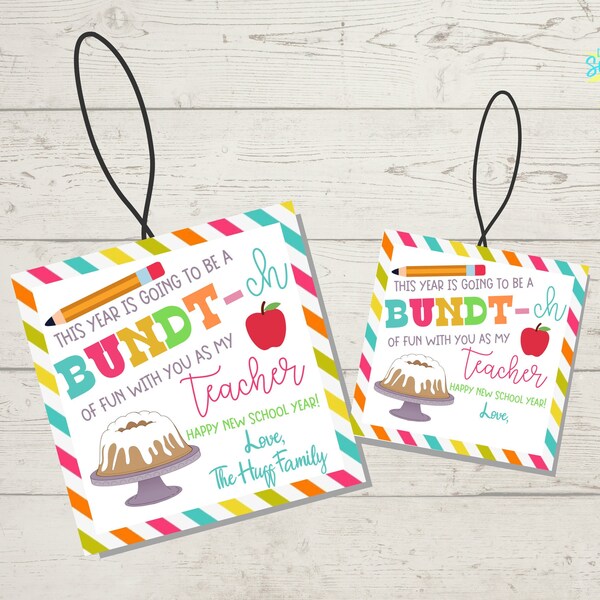 Beginning of Year Gift Tag , Poppin School Year Tag , Beginning of Year ...