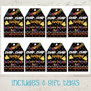 Editable Chip Chip Hooray Tag , First Day of School Tag , Gift Tags for ...