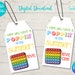 Editable End of Year Gift Tag , Poppin Summer Tag , End of Year Gift ...