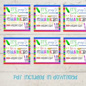 Editable Beginning of School Gift Tag , Remarkable Year Tag , School ...