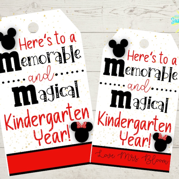 Mickey Mouse Name Tags - Etsy