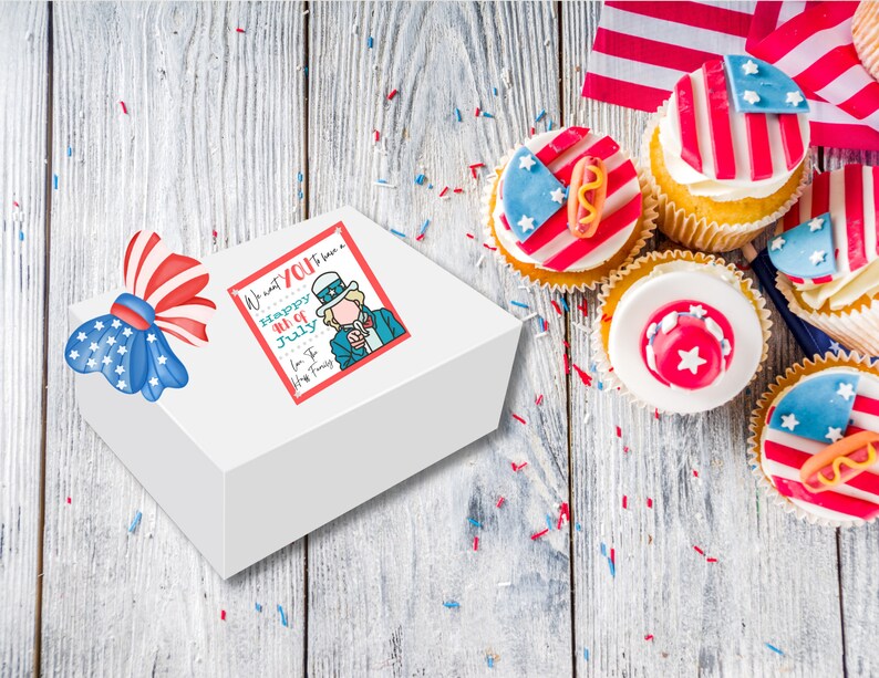 Editable Fourth of July Gift Tag 4th of July Favor Tag - Etsy