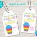 Editable End of Year Gift Tag , Poppin Summer Tag , End of Year Gift ...