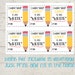 Editable Pencil Favor Tag , Just Write by Tag , End of School Tag ...