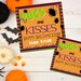 Editable Halloween Gift Tag , Bugs and Kisses , Gift Tag for Students ...