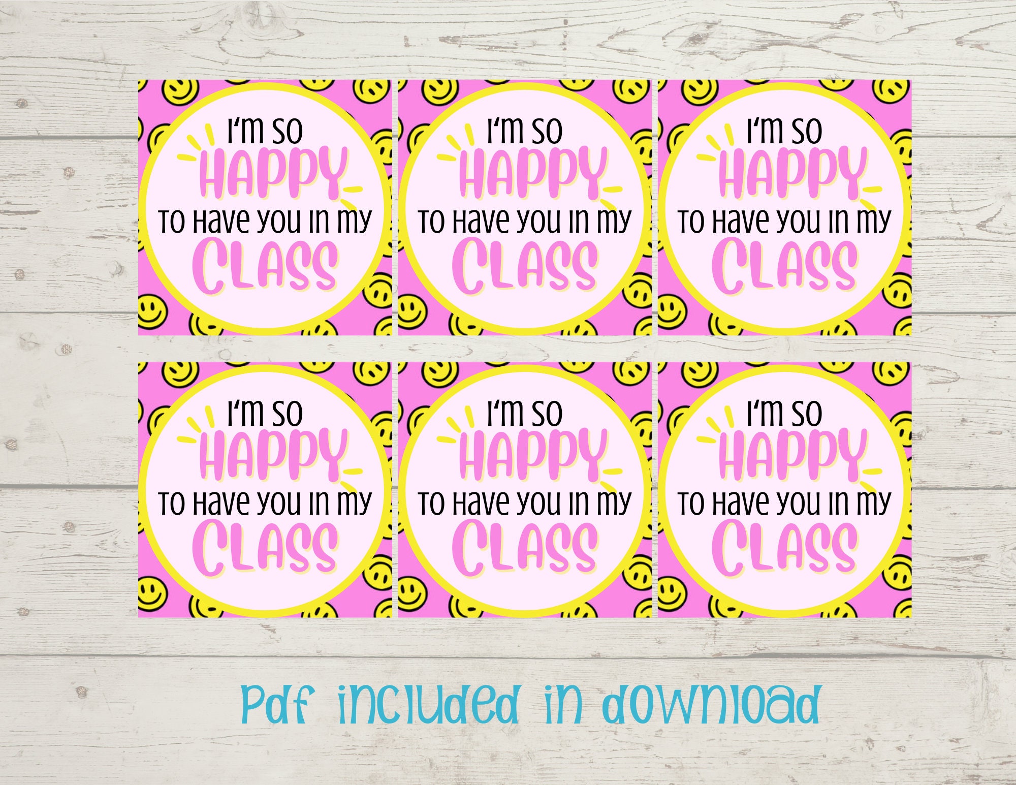 Editable Beginning of School Gift Tag , Happy Face Gift Tag , Gift Tags ...