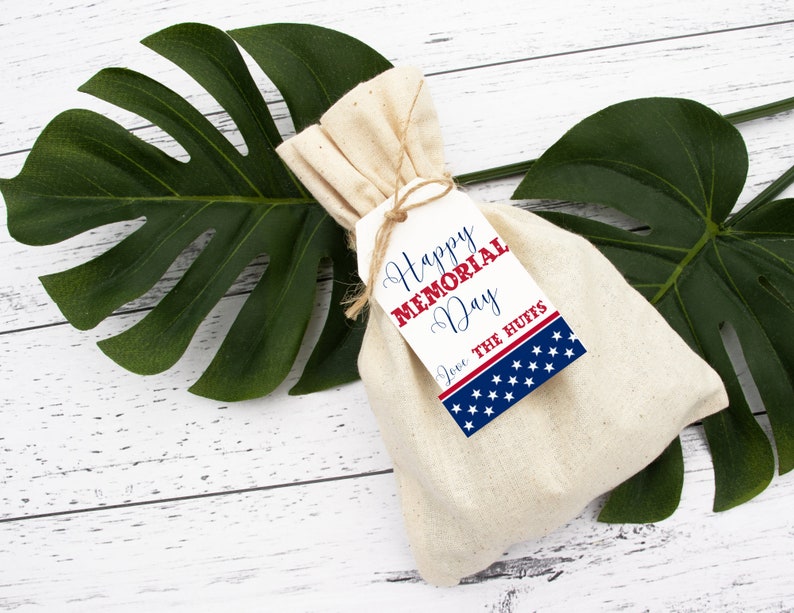 Editable Memorial Day Gift Tag , Memorial Day Favor Tag Template ...
