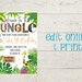 Editable Jungle Safari Digital Birthday Invitation, Jungle Safari Theme ...