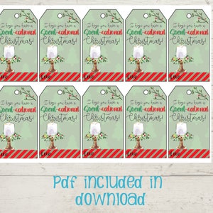 Editable Christmas Gift Tag, Scent-sational Christmas, Gift Tag for ...