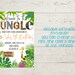 Editable Jungle Safari Digital Birthday Invitation, Jungle Safari Theme ...