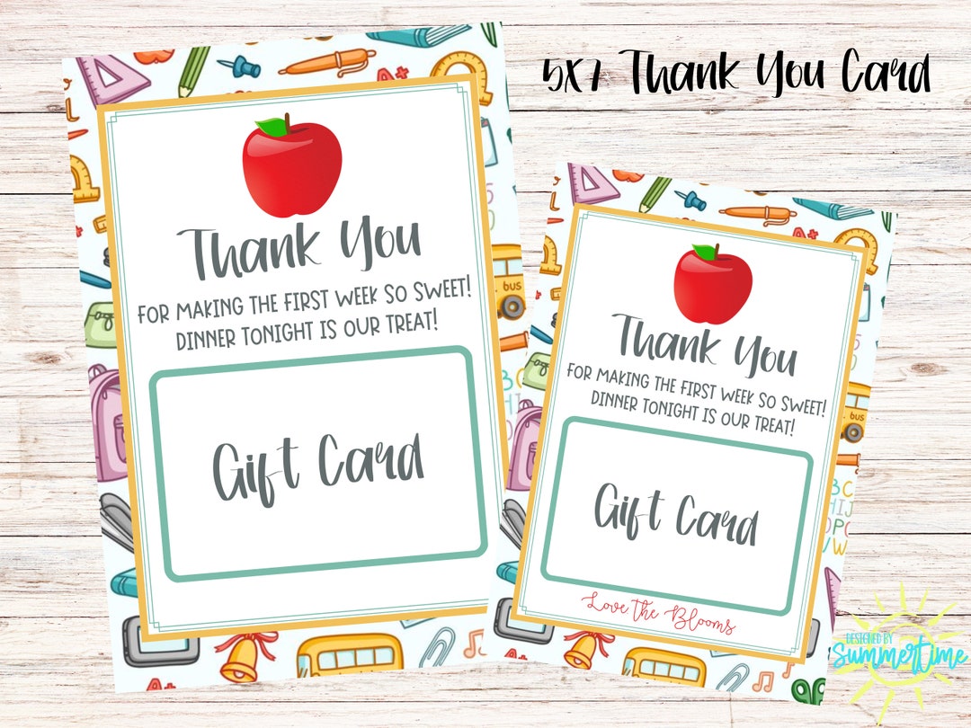 Editable Gift Card Tag, Staff Appreciation, Printable, Thank You Tag ...