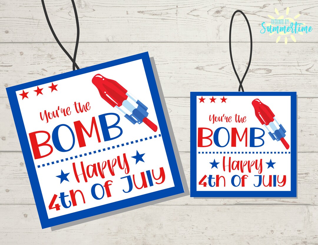 Editable Fourth of July Gift Tag , 4th of July Favor Tag Template ...