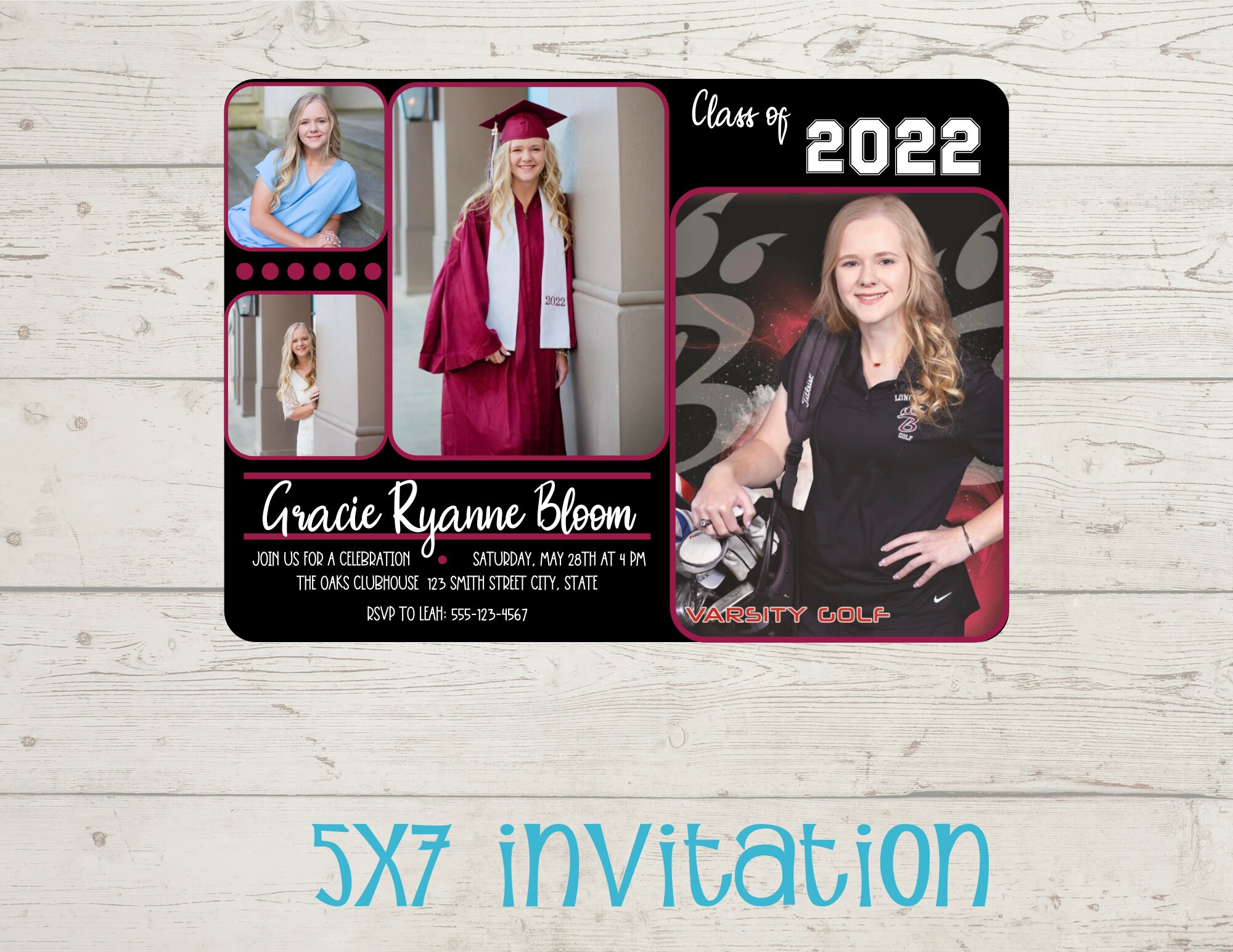 Editable Graduation Party Invitation, Graduation Invitation, Class of ...