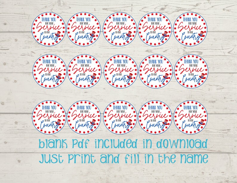 Editable Memorial Day Gift Tag , American Hero Memorial Day Favor Tag ...