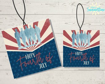 Editable 4th of July Gift Tag, Printable 4th of July Gift Tag, 4th of ...