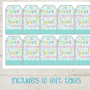 Editable Beginning of School Gift Tag , Sweet School Year Tag , School ...