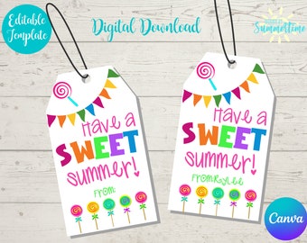 Editable End of Year Gift Tag , Jump for Joy Tag , End of Year Gift ...